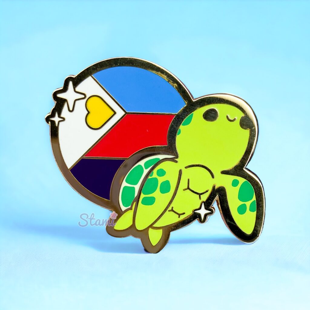 Polyam Turtle Pin - Stami Studios